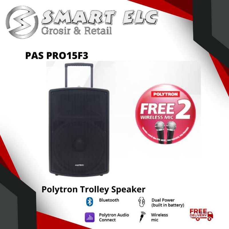 Jual Polytron Professional Active Speaker PAS PRO12F3 &15F3 | Shopee ...