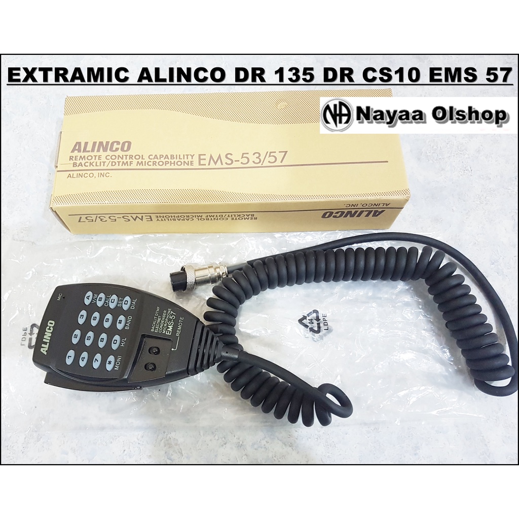 Jual EXTRAMIC ORI RADIO RIG ALINCO DR135 DR 135 EMS-57 DR135 DR CS10 CS 10 | Shopee Indonesia