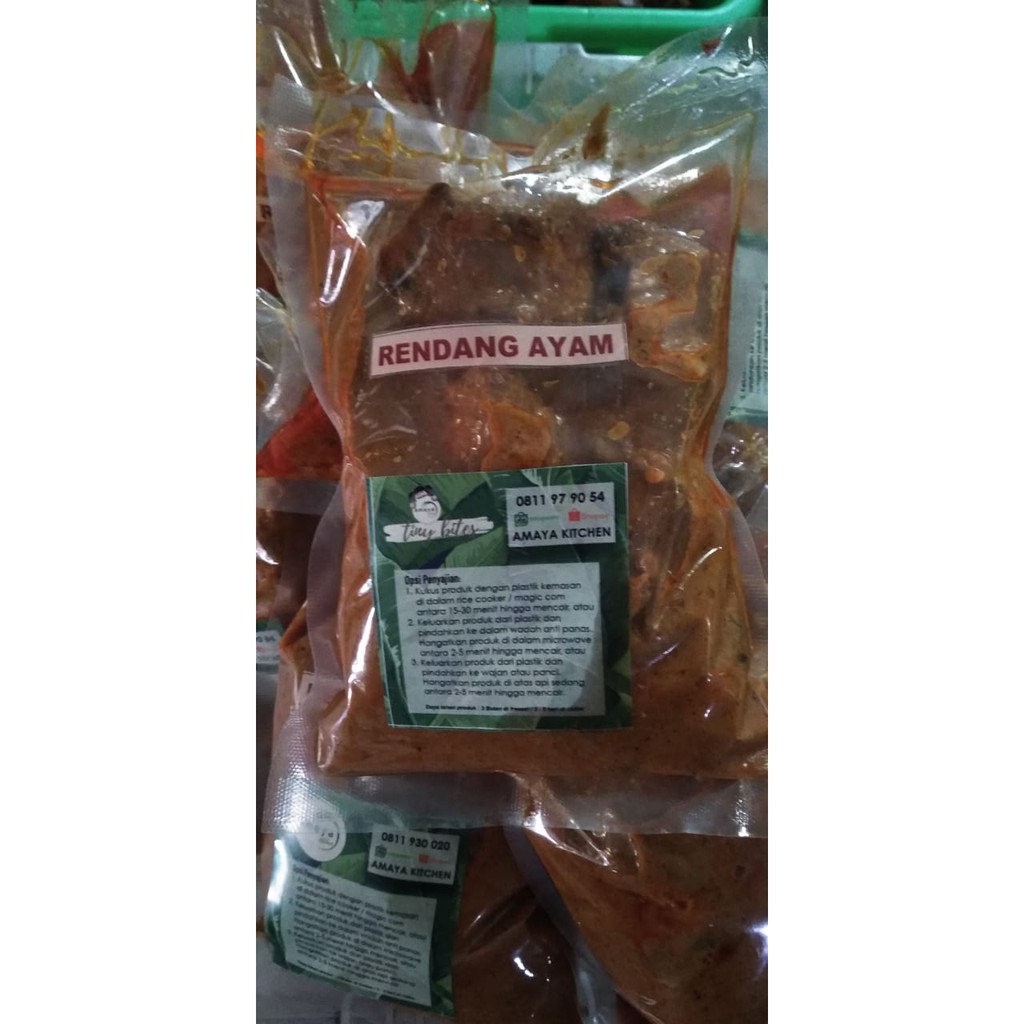Jual Rendang Ayam (Frozen) by Amaya Kitchen | Shopee Indonesia