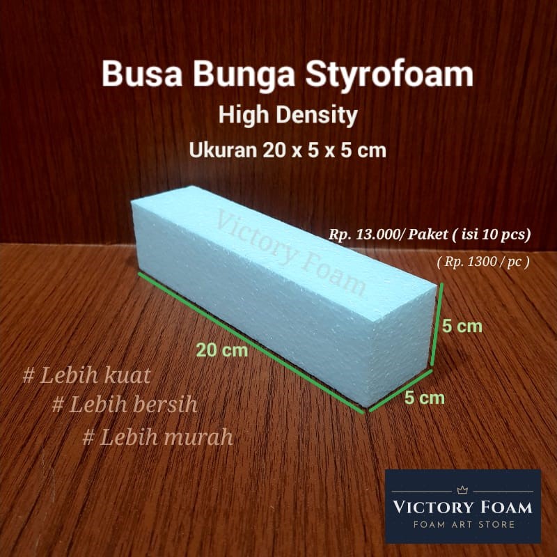 Jual BUSA STYROFOAM_BUSA BUKET Ukuran 20x5x5 Cm ( Isi 10pcs ) | Shopee ...