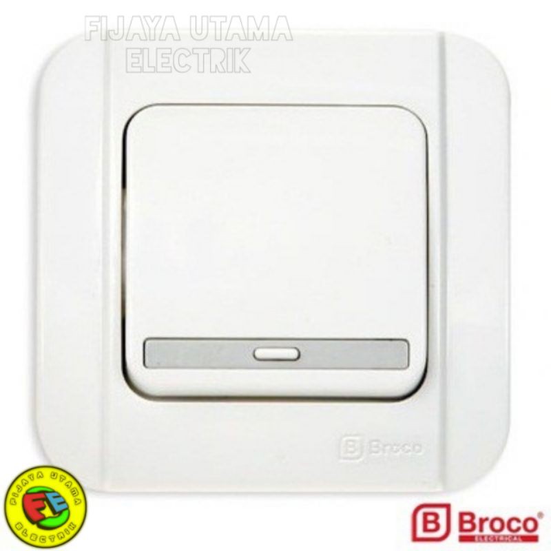 Jual FUE - Broco Saklar Engkel 1G Galleo G161-55S Single Switch 1 Gang ...
