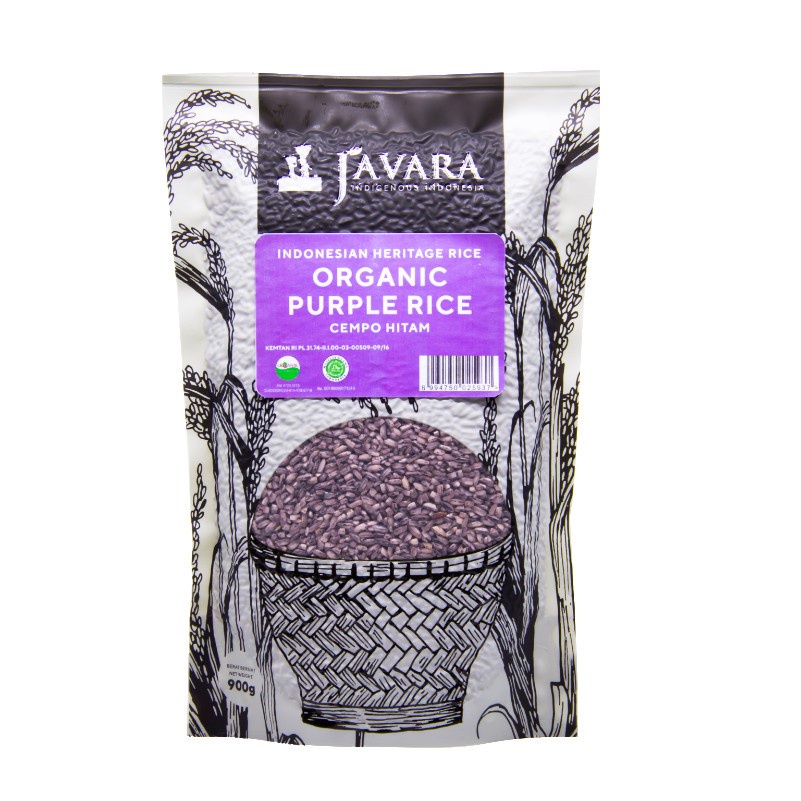 Jual Javara - Beras Ungu Organik (Cempo Hitam) Purple Rice - 900 gr ...