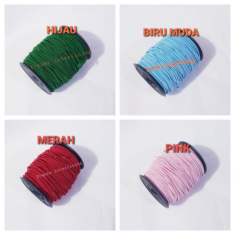 Jual TALI STRING BULAT ELASTIS DIAMETER 2MM HARGA PER 10 METER | Shopee ...