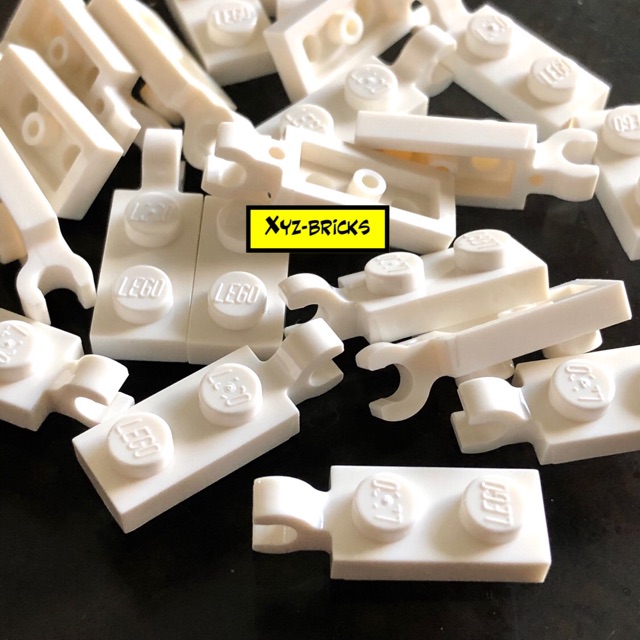 Jual LEGO PARTS 4535737 - Plate 2x1 with Vertical Holder White | Shopee ...