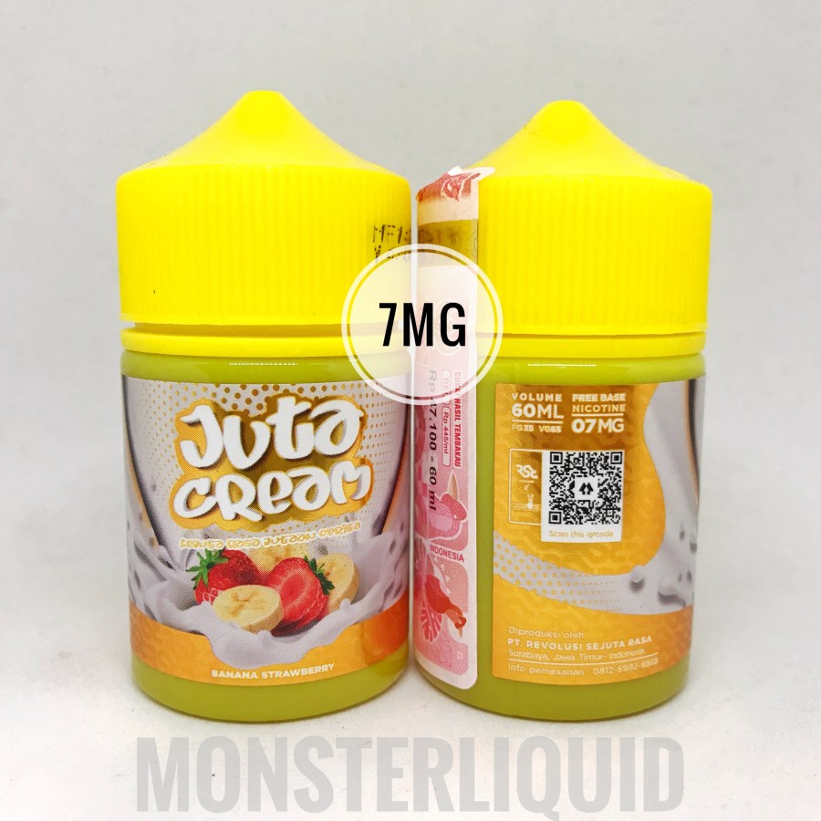Jual JUTA CREAM BANANA STRAWBERRY BY RSR BREW X VAPEBOSS 7MG 60ML ...