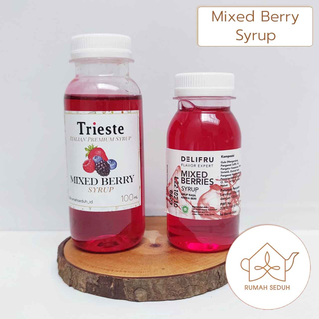 Jual 100 mL Trieste Mixed Berry Syrup - Sirup Mix Berries- Sirop Buah ...