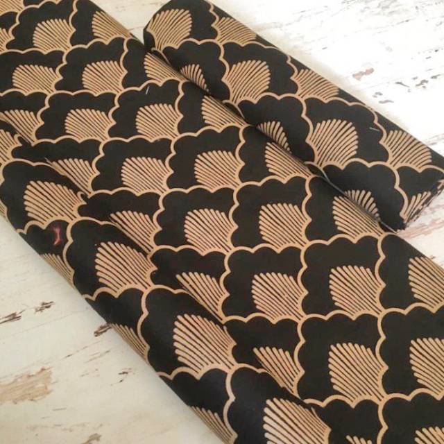 Jual Lav kain batik printing garutan coklat kombinasi halus motif batik ...
