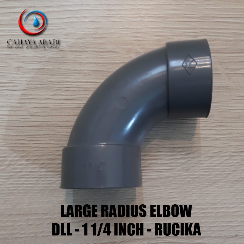 Jual GROSIR - LARGE RADIUS ELBOW - DLL - 1 1/4 INCH - D - FITTING PIPA PVC - RUCIKA | Shopee ...