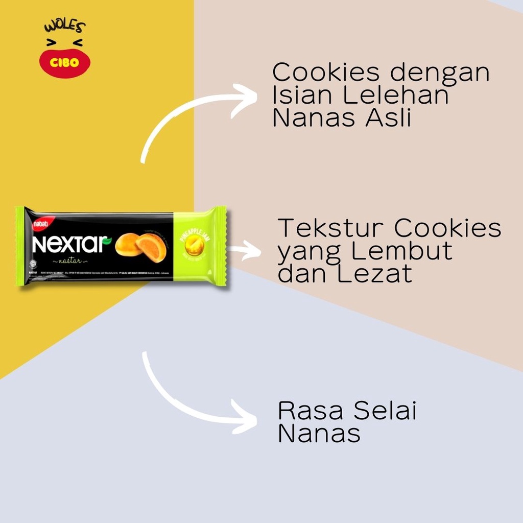 Jual Nextar Nastar Brownies / Nanas / Blueberry 1 Box Isi 10 Pcs 34 gr ...