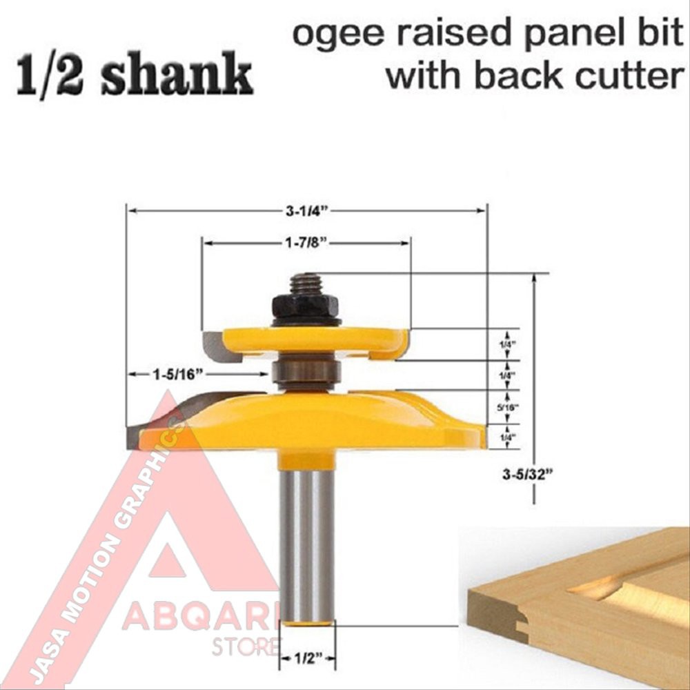 Jual raised panel doors mata profil pintu dan jendela router bit ...