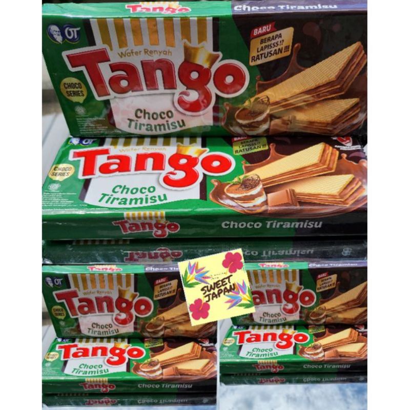 Jual wafer tango 120 gram rasa coklat dan vanilla 1dus isi 24 pcs ...
