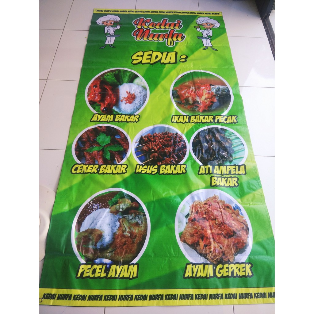 Jual Banner Ukuran 1 x 2 Meter plus setting | Shopee Indonesia