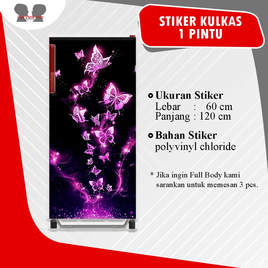 Jual Sticker Kulkas, Kompor, Magicom, AC dan Mesin Cuci Motif Kupu ...