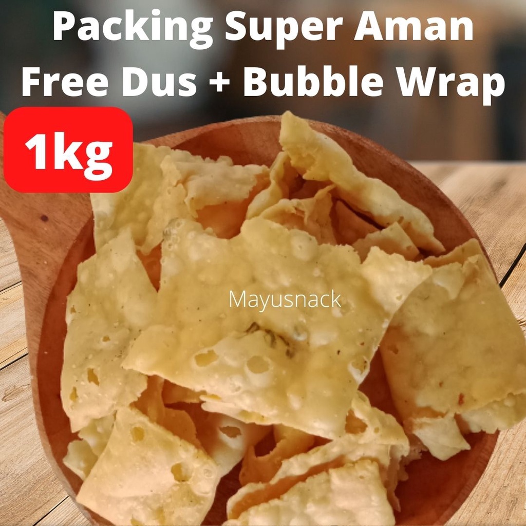 Jual Keripik Pangsit Bawang Goreng 1kg Snack Kiloan Cemilan Camilan ...
