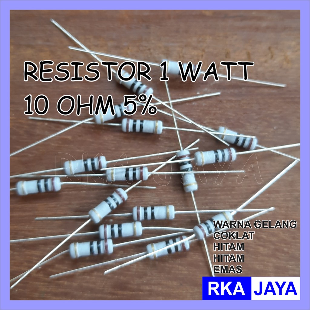 Jual Resistor 1 Watt 10 Ohm | Shopee Indonesia
