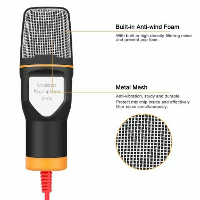Jual Taffware Mikrofon Kondenser SF666 Stand Mic kondenser SF-666 ...