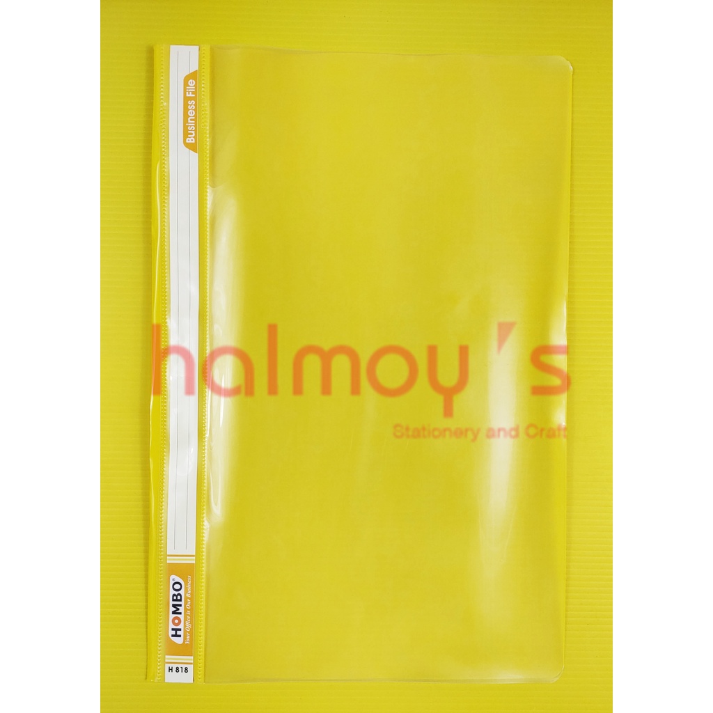 Jual HOMBO MAP BUSINESS FILE PLASTIK SNELHEKTER WARNA KUNING | Shopee ...