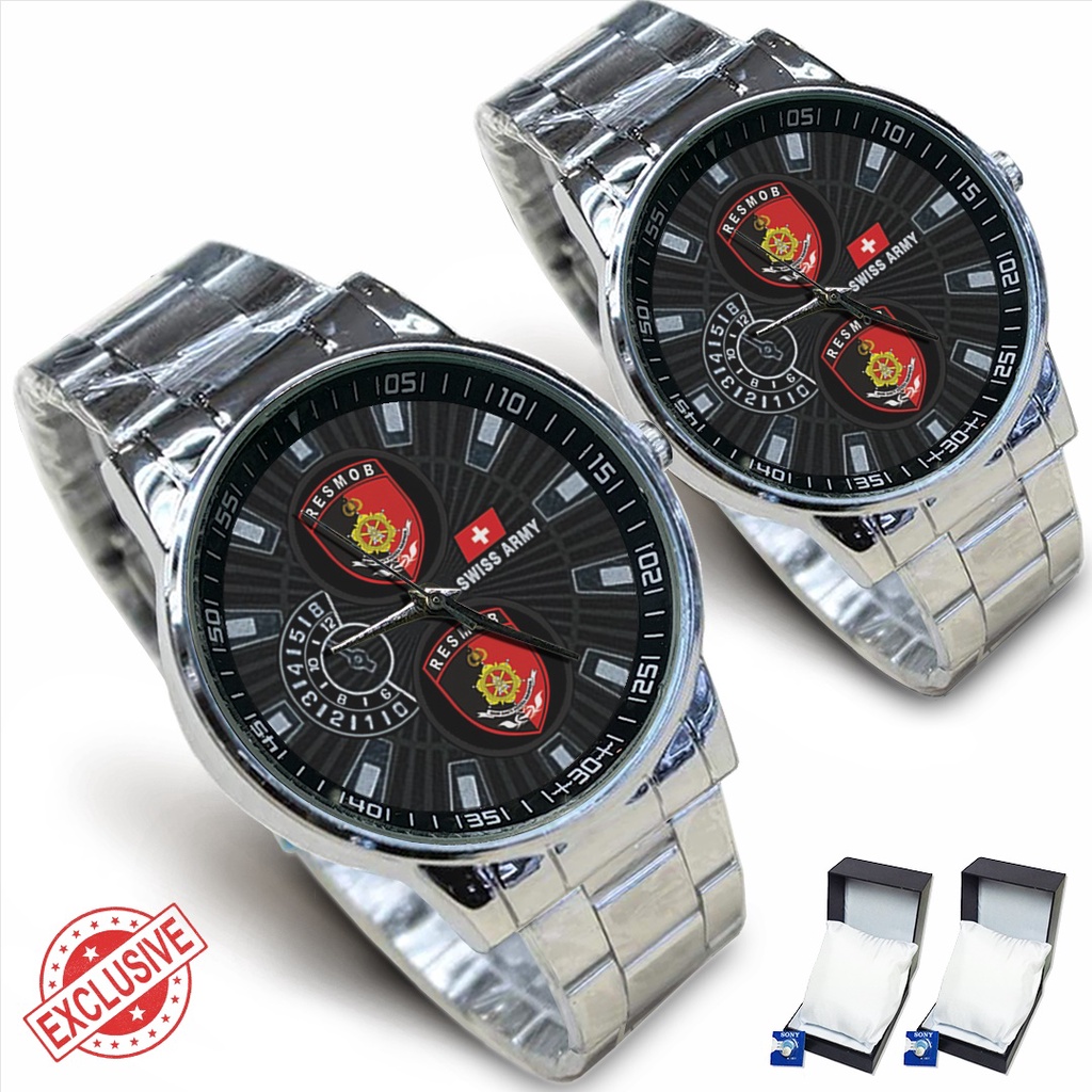 Jual Jam Tangan Rantai Couple Logo RESMOB (Cool) | Shopee Indonesia