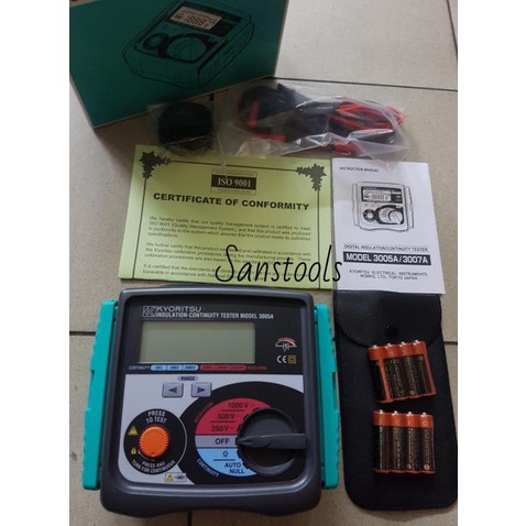 Jual megger / insulation tester KYORITSU 3005A ORIGINAL | Shopee Indonesia