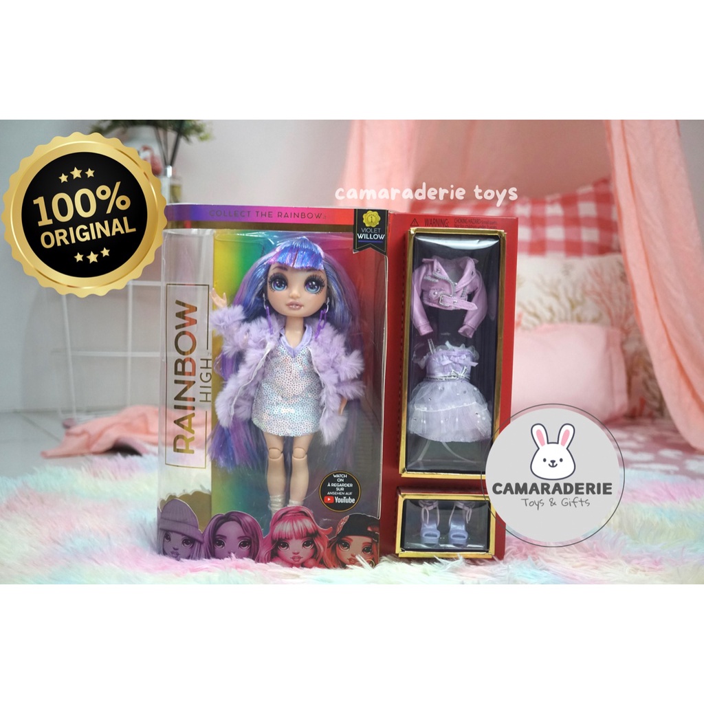 Jual Rainbow High Violet Willow - Purple Clothes Fashion Doll with 2 ...