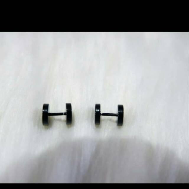 Jual Anting tindik barbeL hitam poLos | Shopee Indonesia