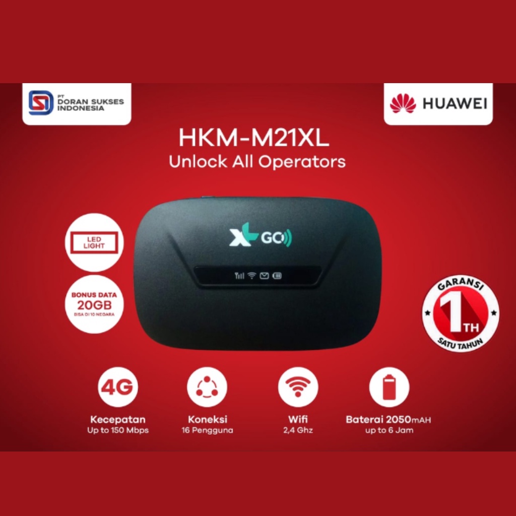 Jual Huawei Modem HKM-M21XL Unlock All Operator Modem Huawei - Garansi ...