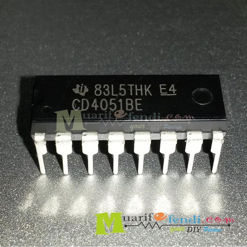 Jual IC CD4051 Eight Channel Multiplexer Analog Switch 4051 CD4051BE CMOS | Shopee Indonesia