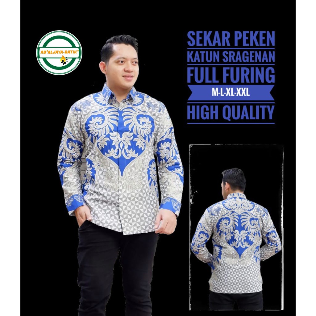 Jual PROMO BATIK PREMIUM MODERN KEMEJA BATIK SOLO Lengan Panjang Lapis ...