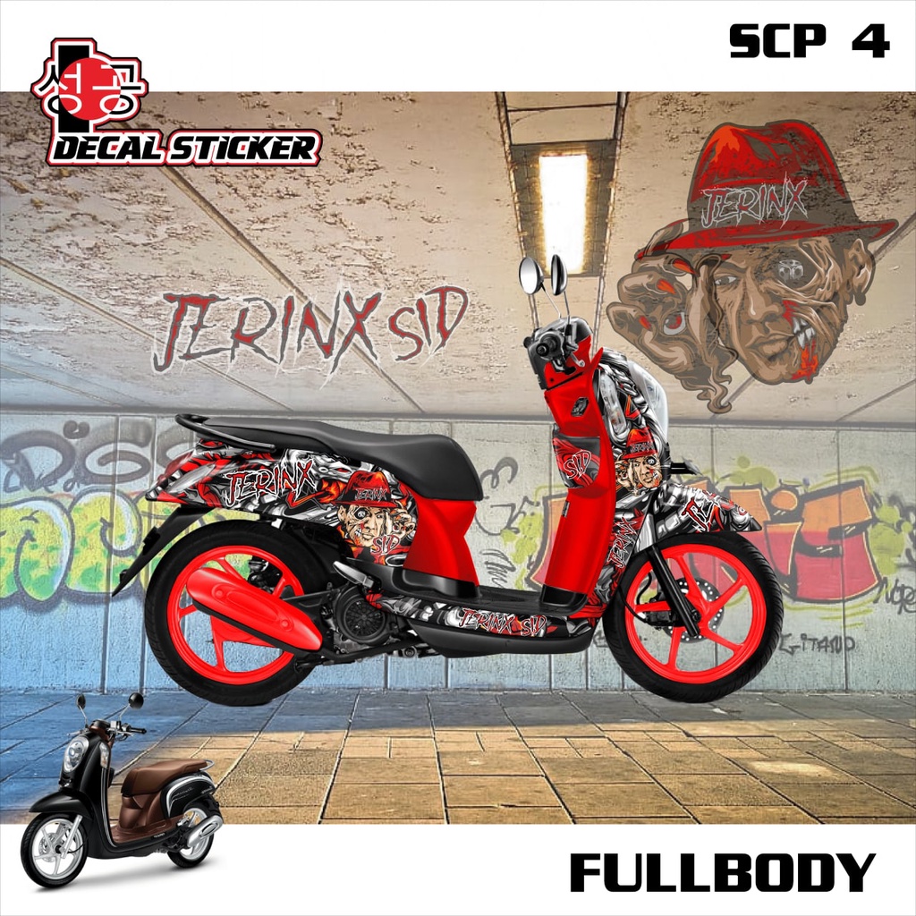 Jual DECAL STICKER SCOOPY FI 2013 2014 2015 2016 JERINX SID FULLBODY ...