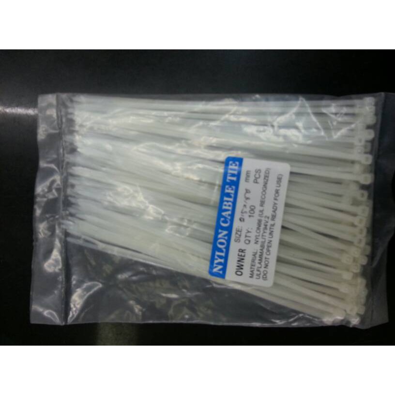 Jual Kabel Tis / Cable Tie / Kabel Ties Putih 15 cm | Shopee Indonesia