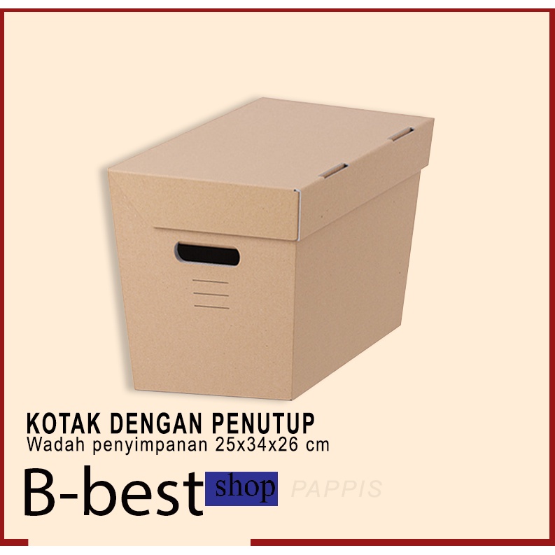 Jual Kotak Box Penyimpanan dengan penutup / KARDUS PENYIMPANAN dengan ...