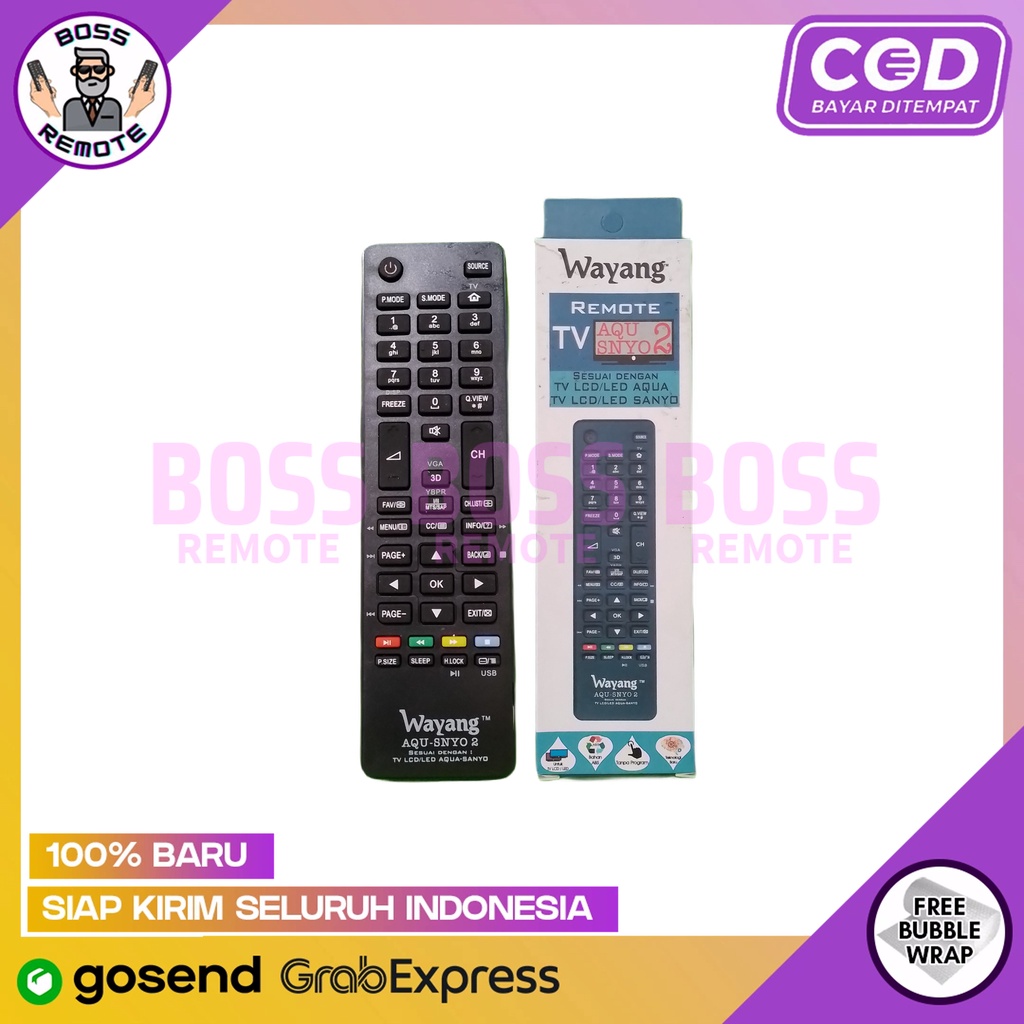 Jual REMOTE TV AQUA SANYO MULTI UNIVERSAL WAYANG | Shopee Indonesia