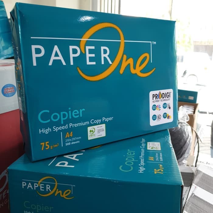 Jual Kertas HVS A4 Paper One 75 Gram HVS A4 Paper 500 Lembar | Shopee Indonesia