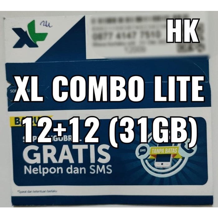 Jual Perdana XL Xtra Combo Lite 12+12 (31GB) | Shopee Indonesia