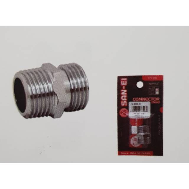 Jual Double Nepel San- Ei PT20 1/2" ( Kuningan ) | Shopee Indonesia
