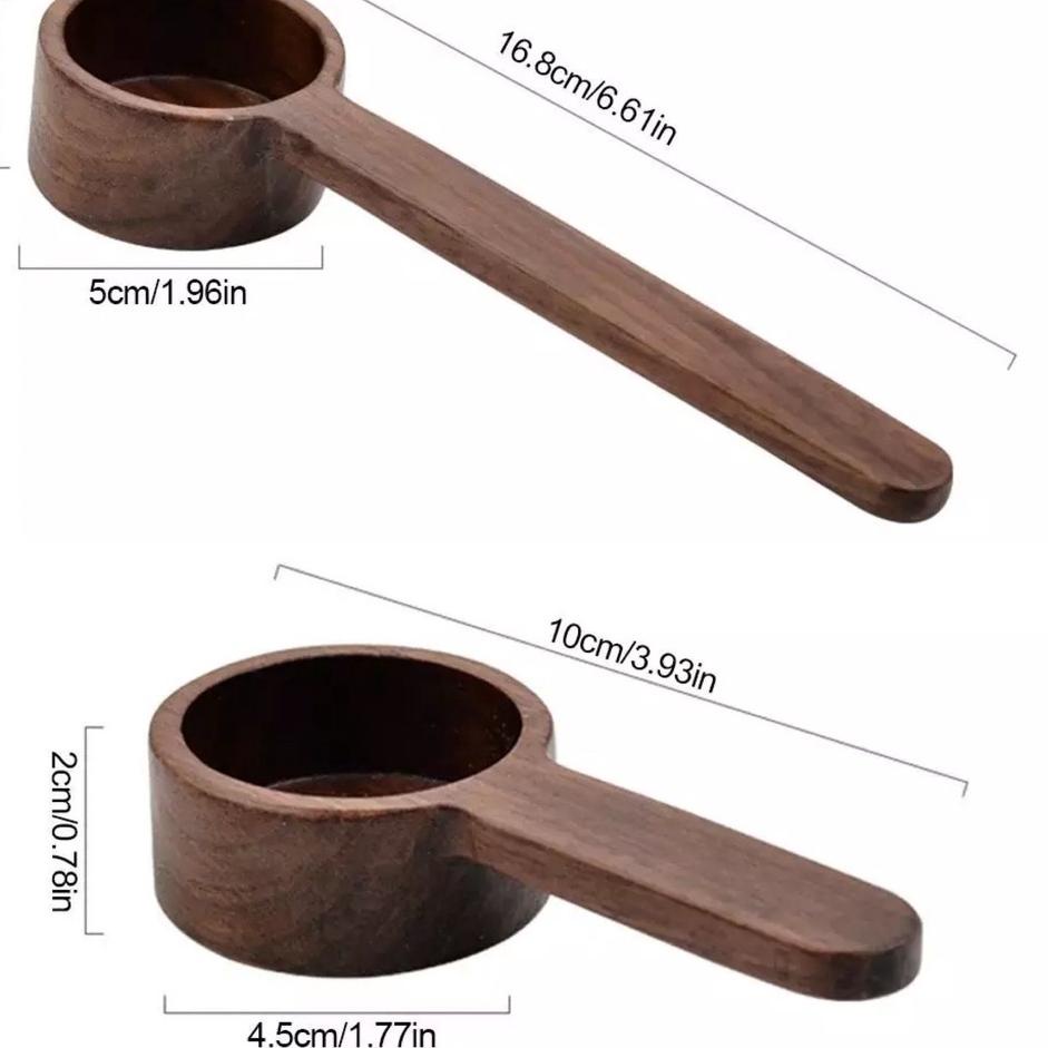 Jual Kekinian - wooden coffee spoon black walnut / sendok takar kayu ...