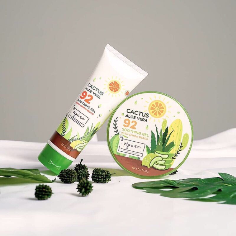 Jual NPURE N'PURE Cactus Aloe Vera Soothing Gel ukuran 300ml atau 100ml ...