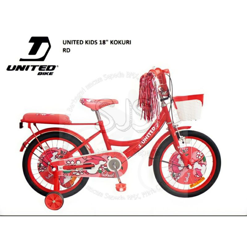Jual Sepeda Anak Mini 18 Inch United Kokuri New Steel (Untuk Anak 5-8 ...