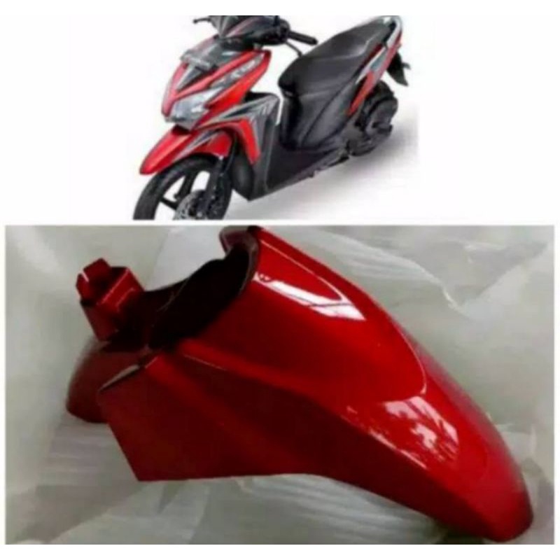 Jual sepakbor depan vario 125 / selebor depan vario 125 merah maroon ...