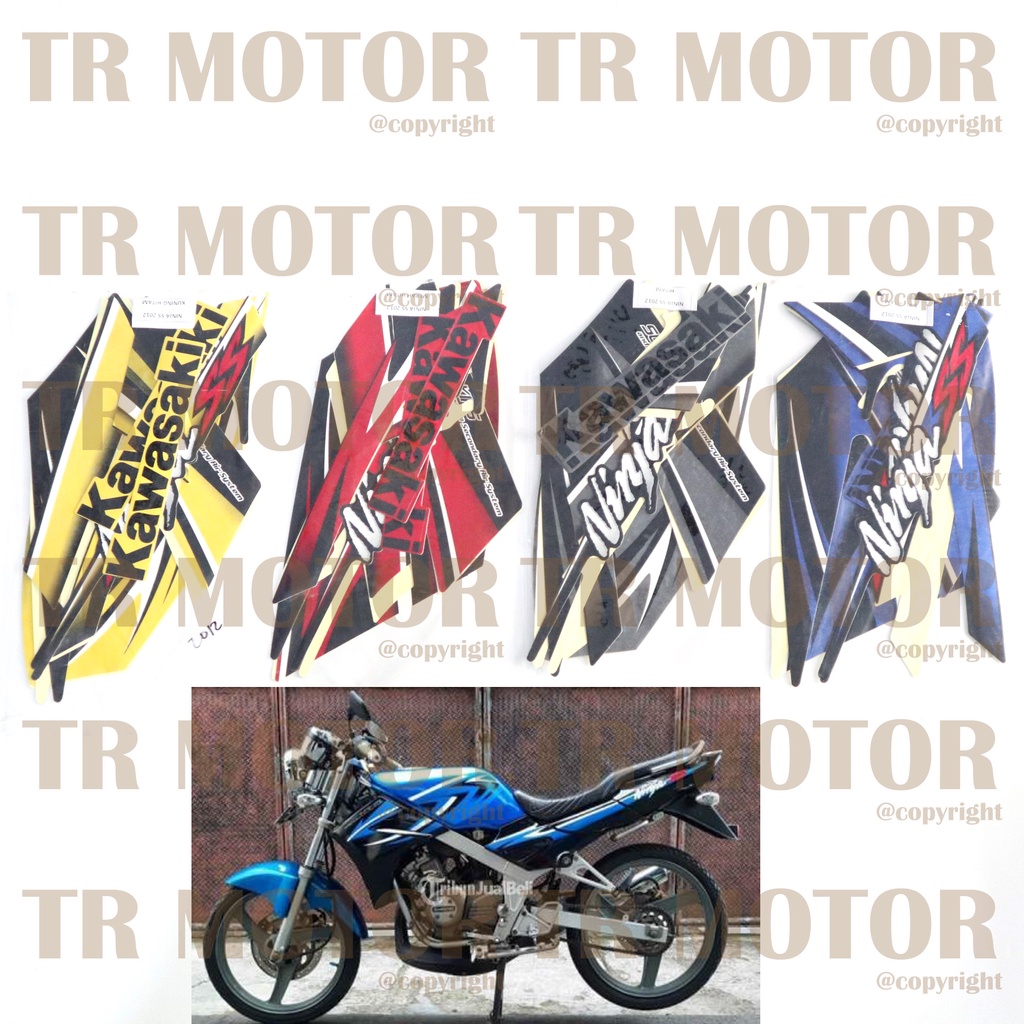 Jual Stiker Motor Ninja SS 2012 Sticker Striping Lis Full Set Motor ...