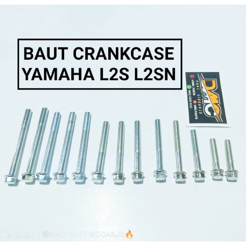 Jual BAUT CRANKCASE / MESIN TENGAH YAMAHA L2S L2 SUPER L2SN .(K8) Kunci ...