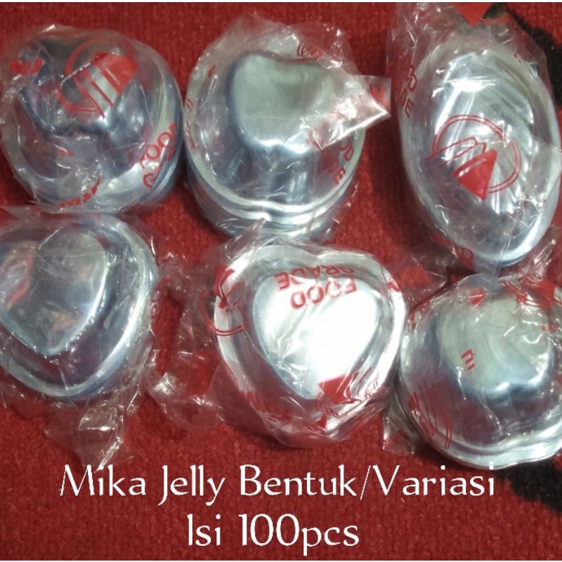 Jual Mika Bentuk|Mika Puding|Mika Jelly|Cup mika isi 100pcs | Shopee ...