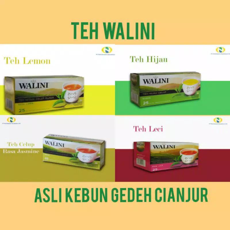 Jual teh Walini GREEN TEA teh hijau 25's | Shopee Indonesia