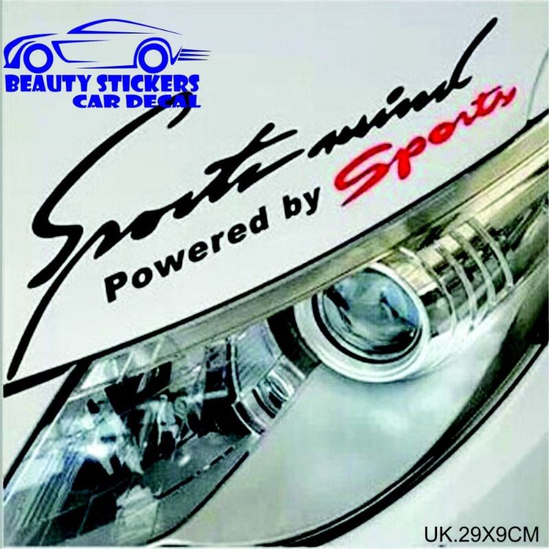 Jual STICKER SPORT MIND POWERED BY SPORT STIKER MOBIL SEMUA JENIS TIPE ...
