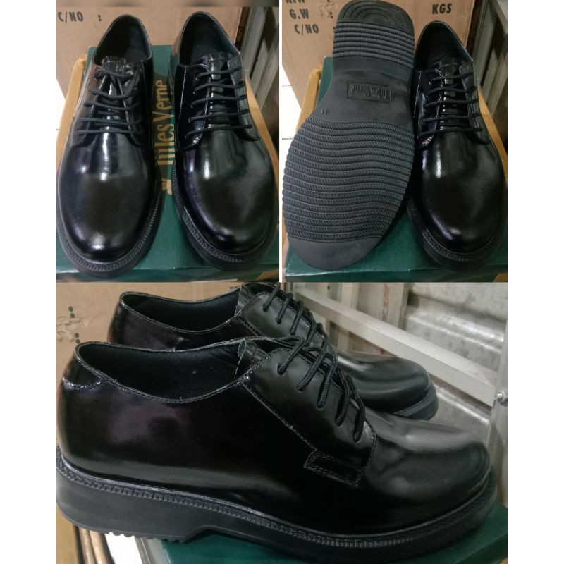 Jual SEPATU PRIA | PDH JULES VERNE | HITAM LUX | Shopee Indonesia