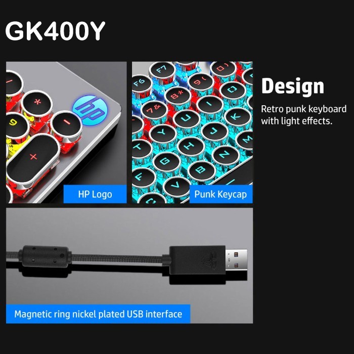 Jual Hp GK400Y / Hp GK 400Y / HP GK400 Y Mechanical Keyboard | Shopee Indonesia