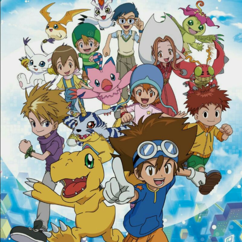 Jual Kertas mewarnai Anime Digimon Adventure/ coloring sheet anime ...