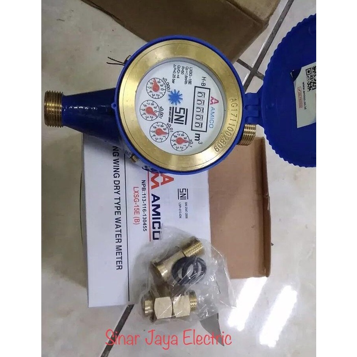 Jual Meter | Meteran Air / Water Meter / Flow Meter Merk Amico Uk 1/2 ...