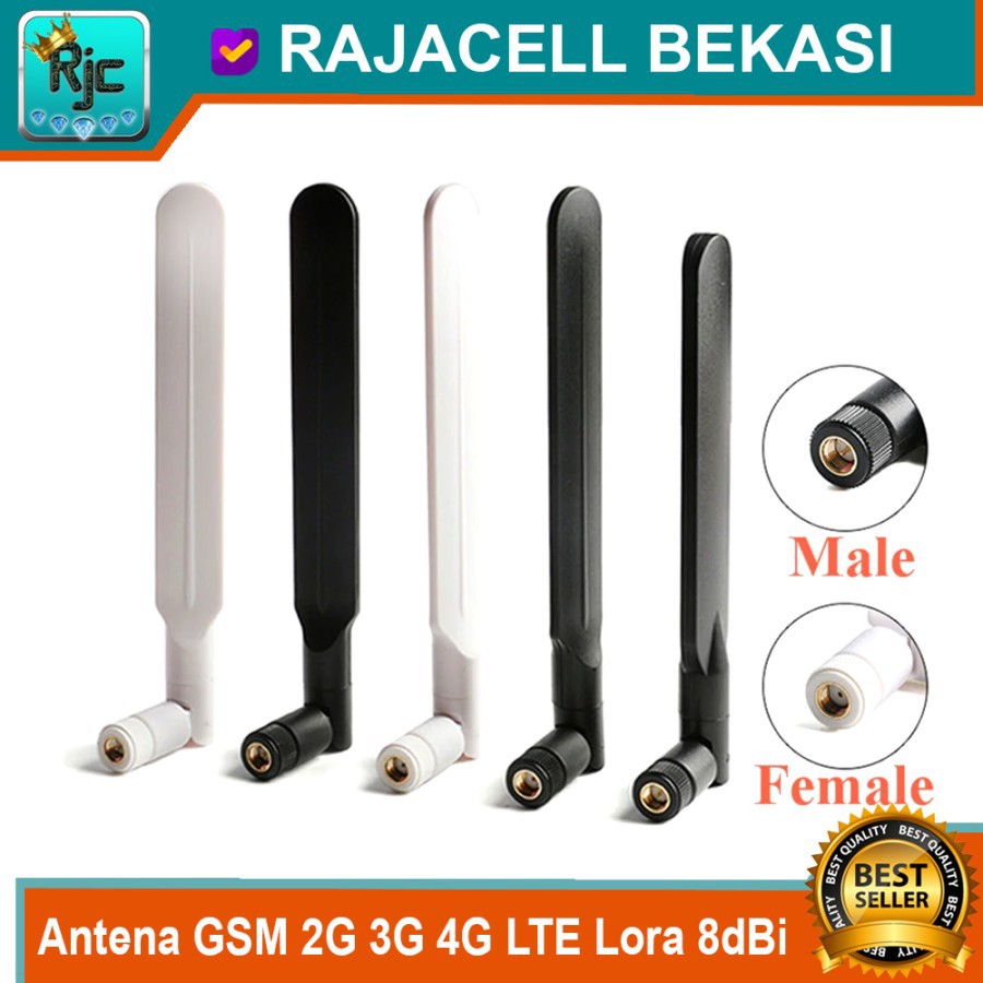 Jual Antena 8dBi Modem Router GSM LTE 4G 3G 2G GPRS Lora 868Mhz 915Mhz ...