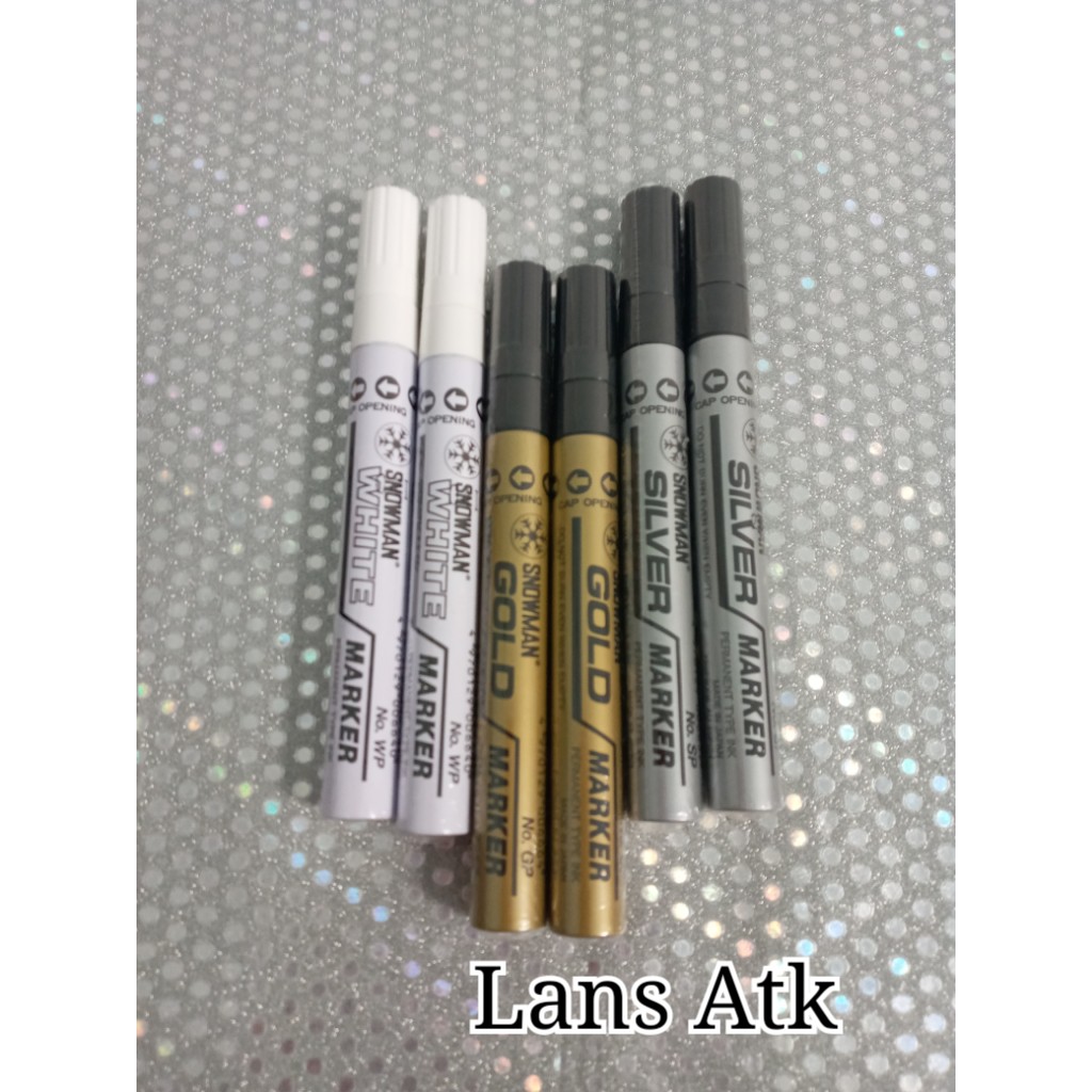 Jual Spidol SNOWMAN Paint Marker / Permanent Marker (besar) | Shopee ...